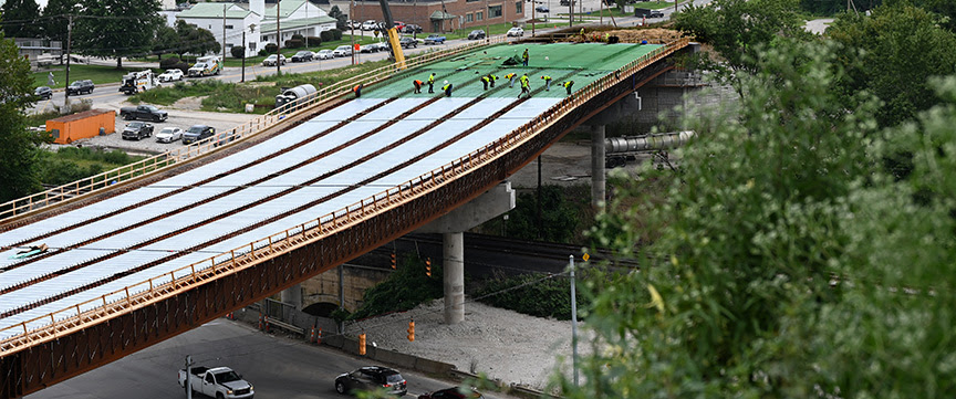 Concrete to be poured on new Jefferson Road bridge as work continues on widening project - EIN ...